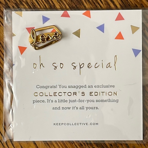 KEEP Collective | Jewelry | Keep Collective Love Mini Rise Gold Charm ...